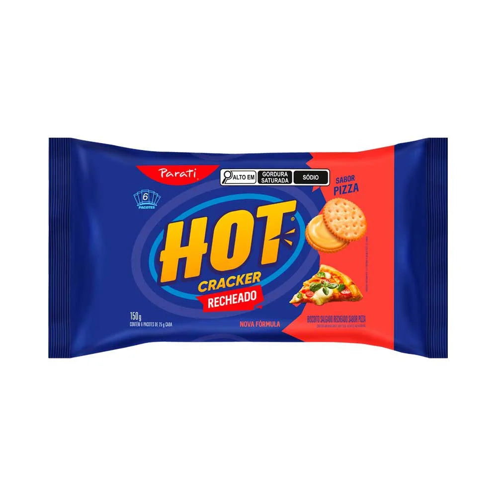 Biscoito Parati® Recheado Hot Cracker Pizza 150g