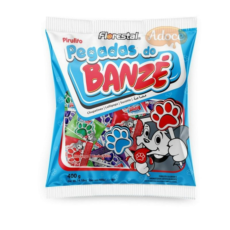 Pirulito Pegadas do Banzé Florestal